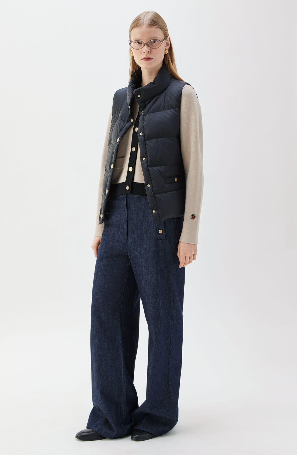 Amy Down Vest Black | Busnel.com