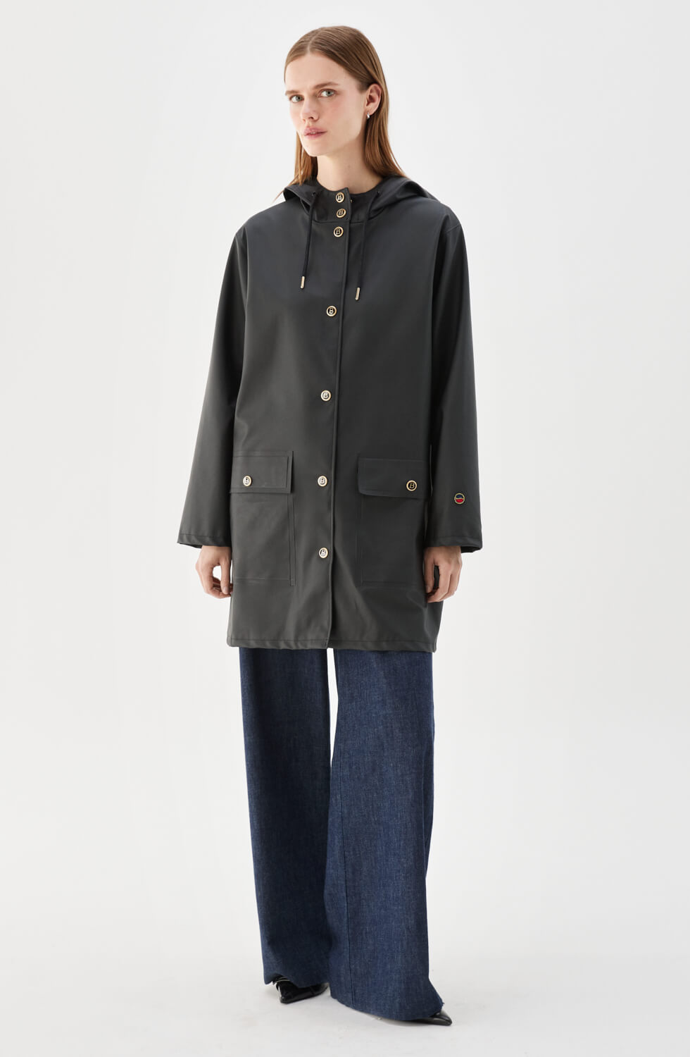Britte Raincoat Black | Busnel.com