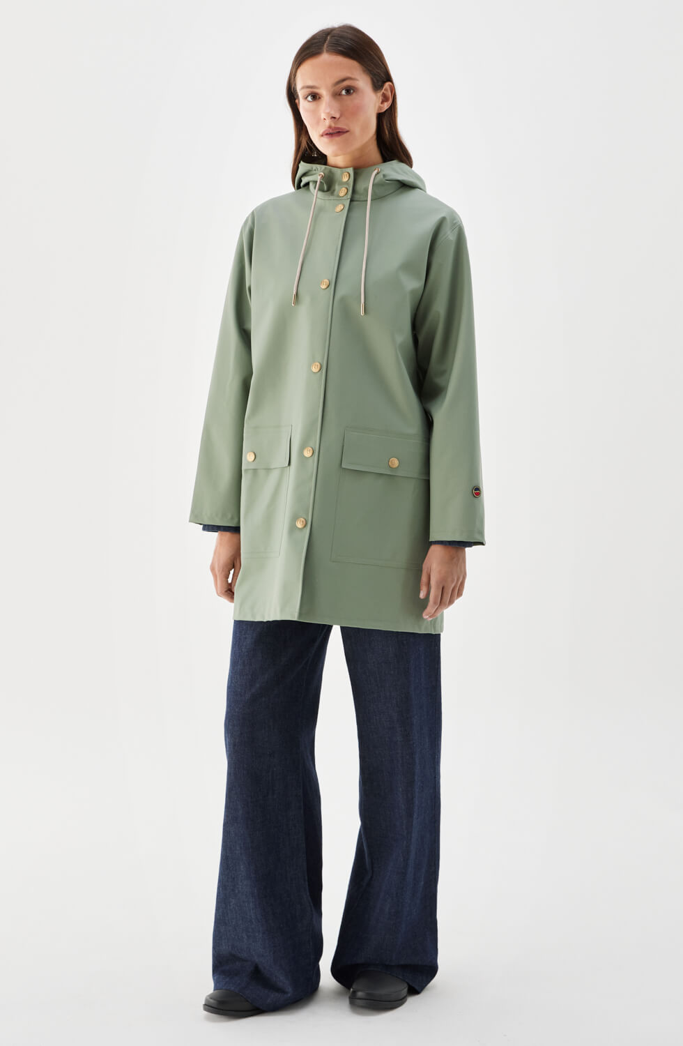 Britte Raincoat Khaki Green| Busnel.com