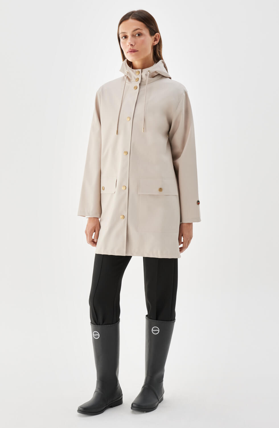 Britte Raincoat Light Beige | Busnel.com