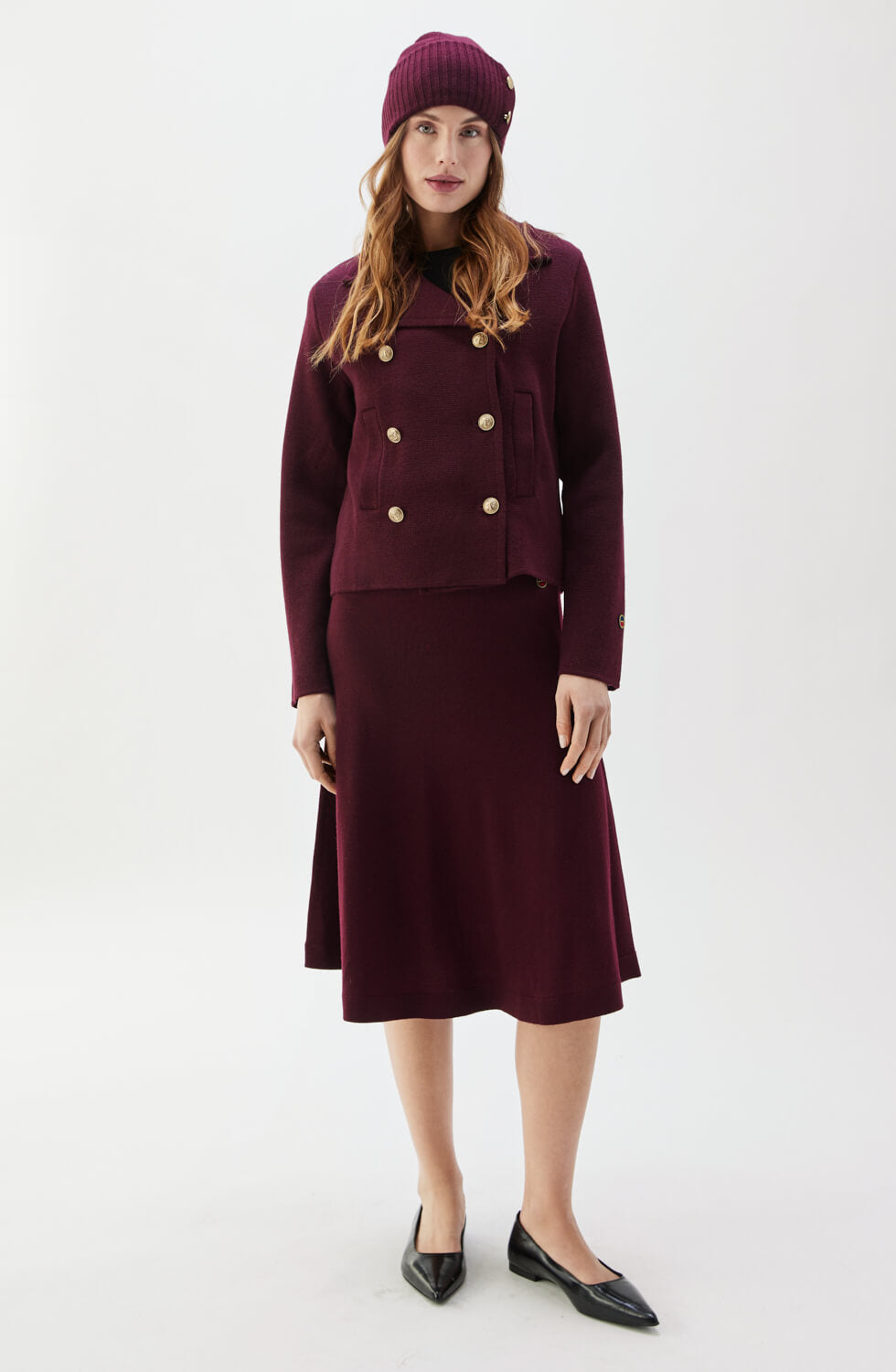 Indra jacket Bordeaux | Busnel.com