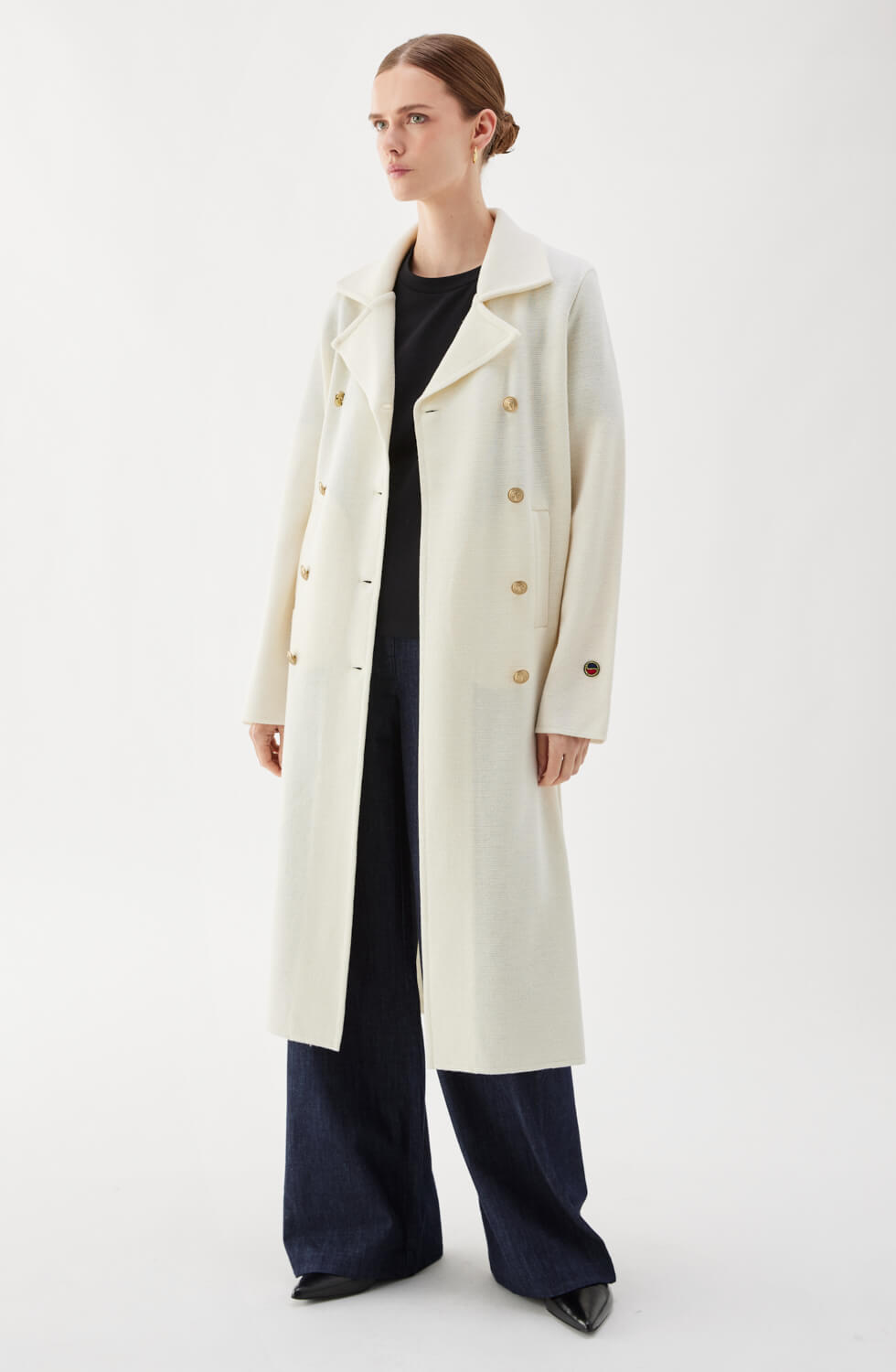Iris Coat Ecru | Busnel.com