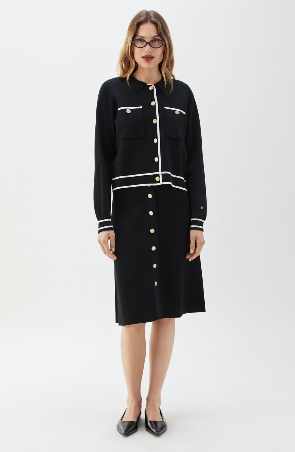 Rexie Jacket Black/Ecru | Busnel.com